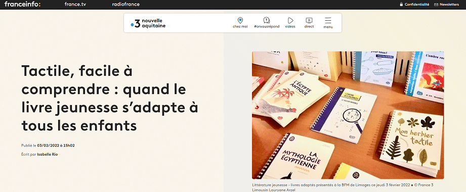 Article, France 3 Nouvelle-Aquitaine - Mes Mains en Or